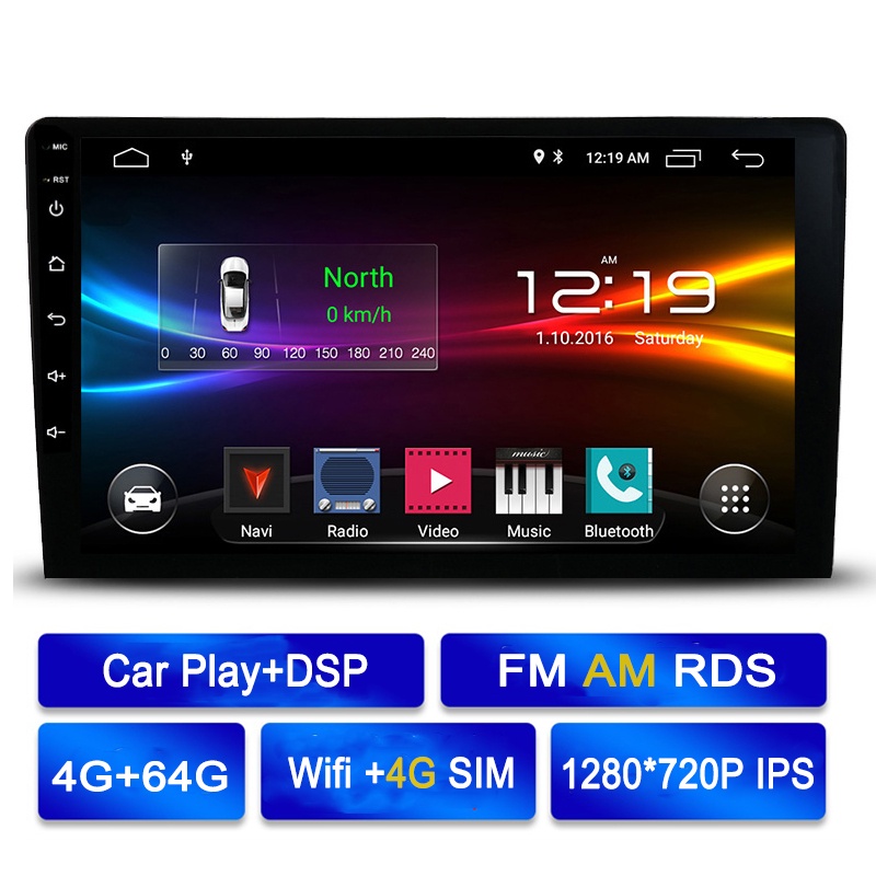 TS18 Octa Core Car Radio Bluetooth 2Din Android Player IPS Screen ...