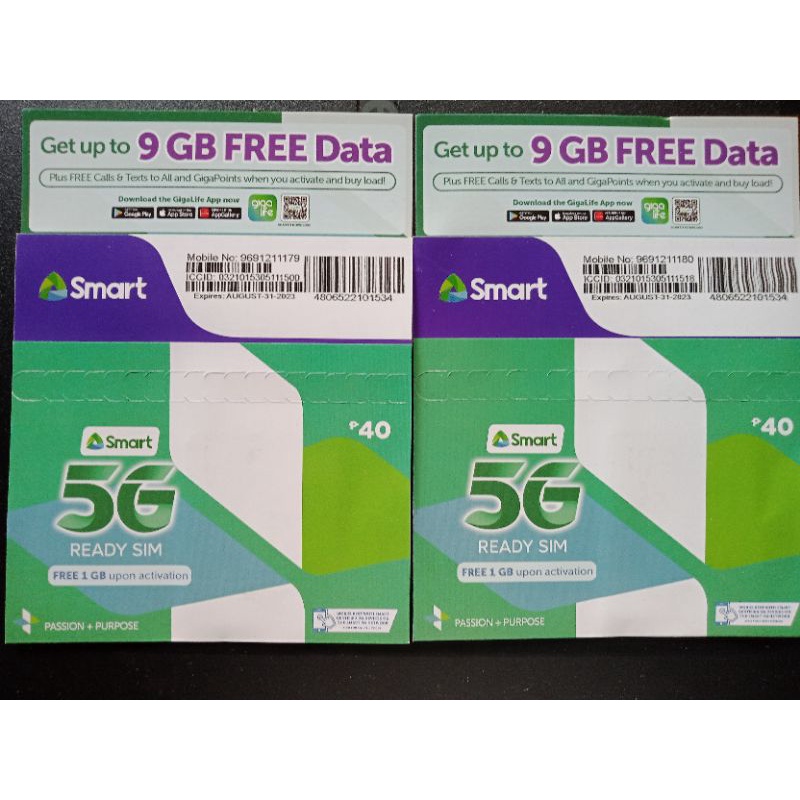 Smart Prepaid SIM 5G Triple Cut | Shopee Philippines
