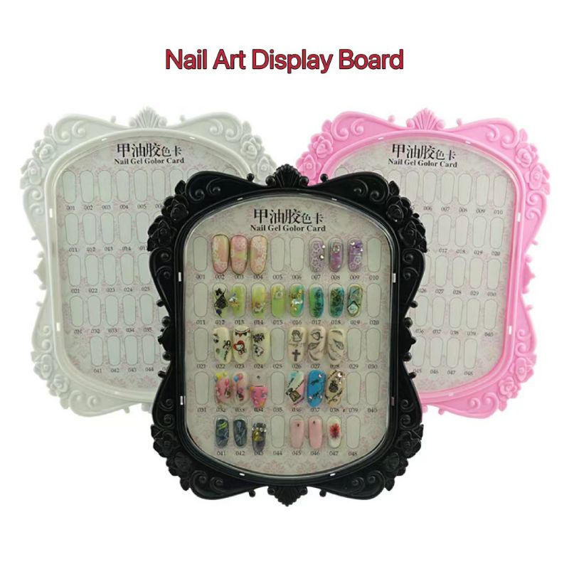 Nail art display stand work dustproof display photo frame sample ...