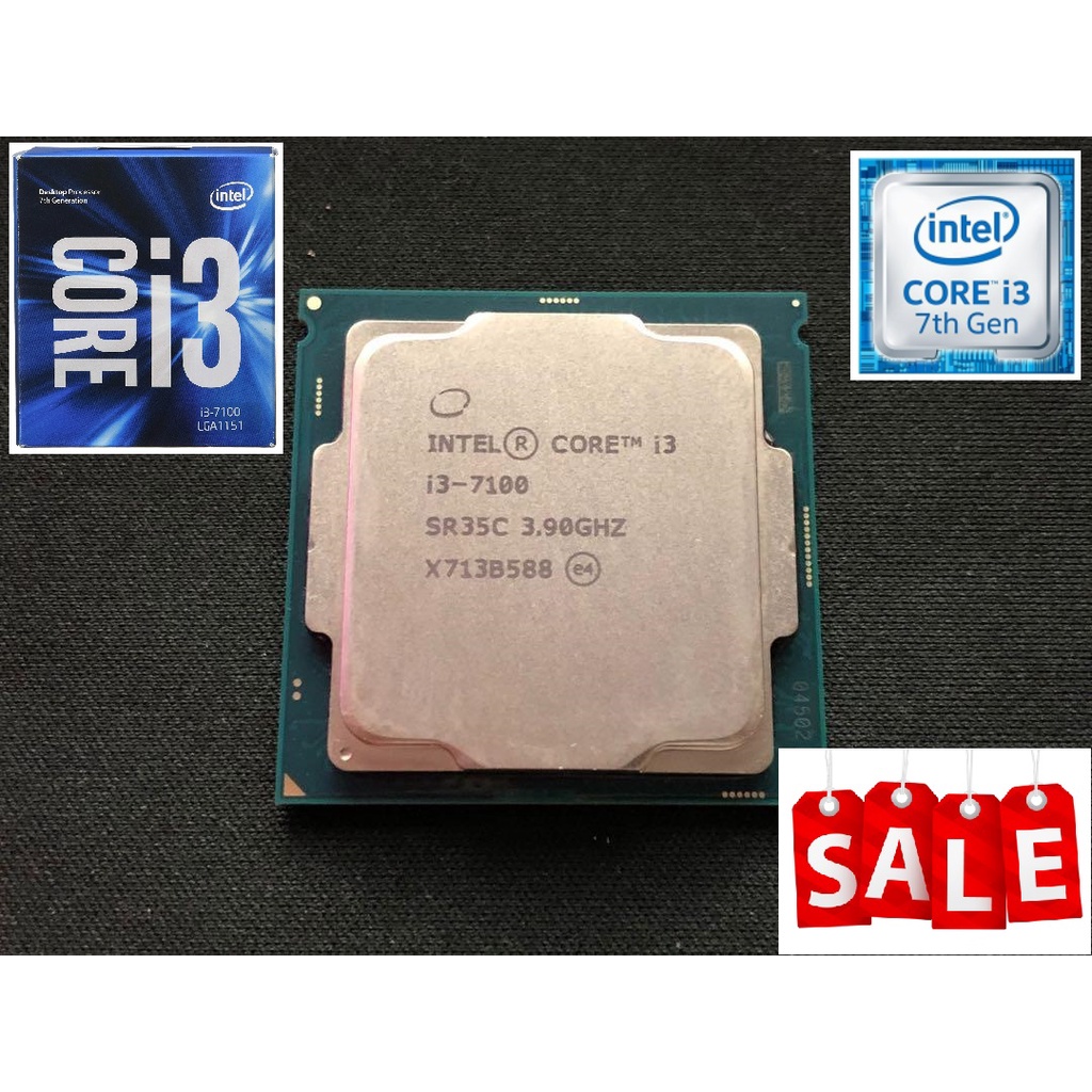 Sale Intel I3 7100 7th Gen Processor 3 9ghz 4 Threads 1151 Online Class Wfh Gaming
