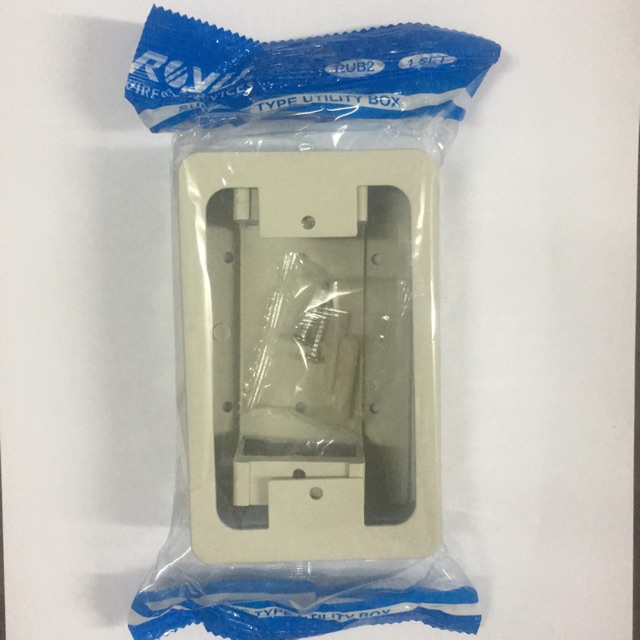 Royu Surface Type Utility Box RUB2 with Free Screws inside | Shopee ...