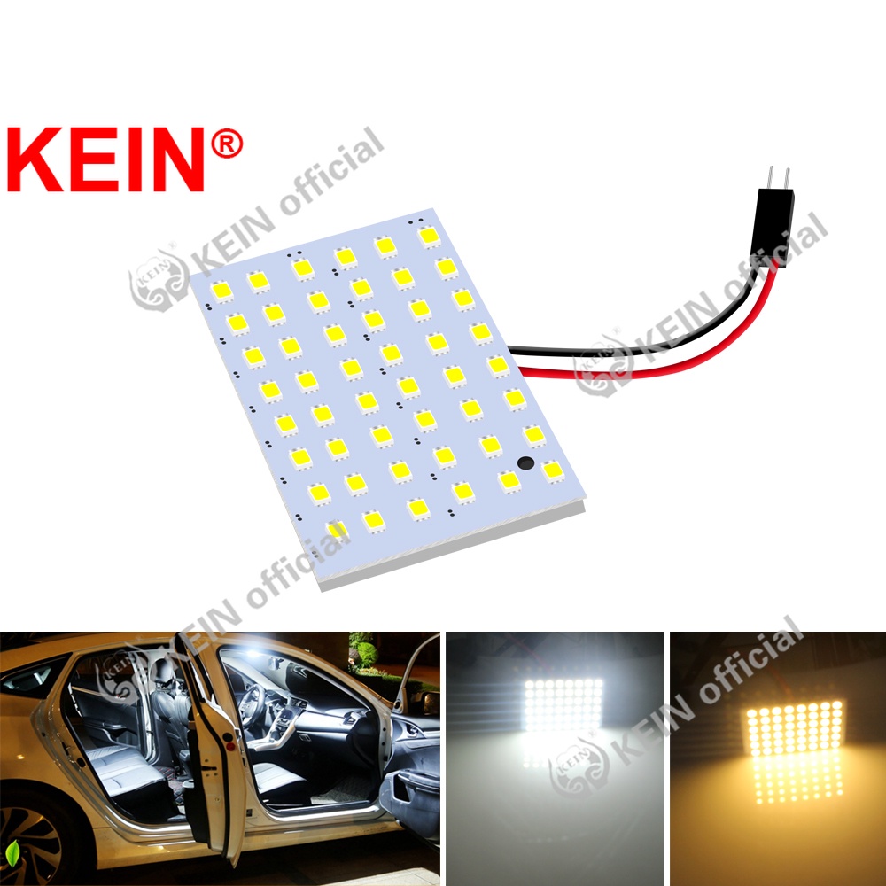 KEIN 48SMD Car Interior Light Dome Light Car Room Lamp T10 Led C5W Led Festoon 31mm Warm White ...