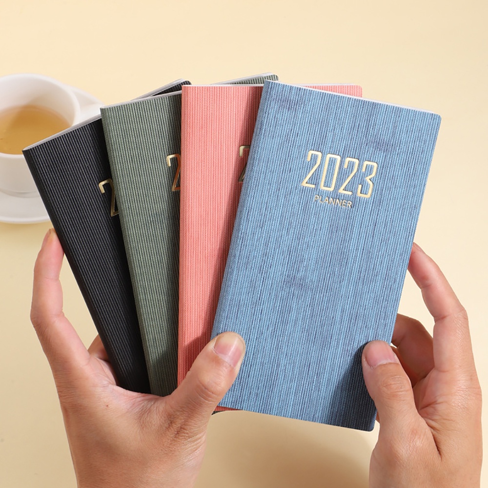 2023 A6 Notebook 365 Days Portable Pocket Notepad Daily Weekly Agenda ...