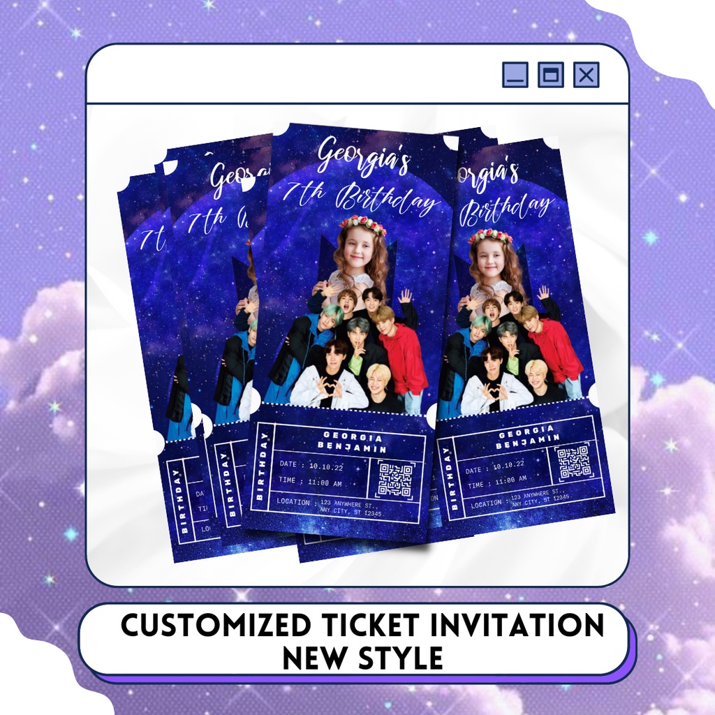 Customized Ticket invitation [ new style] | Shopee Philippines