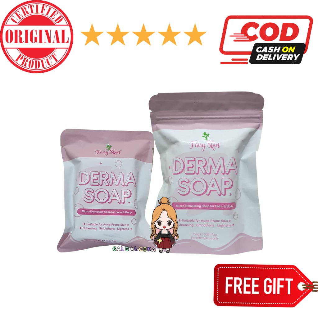 Authentic Fairy Skin Derma Kojic Derma Soap Original 80grams And