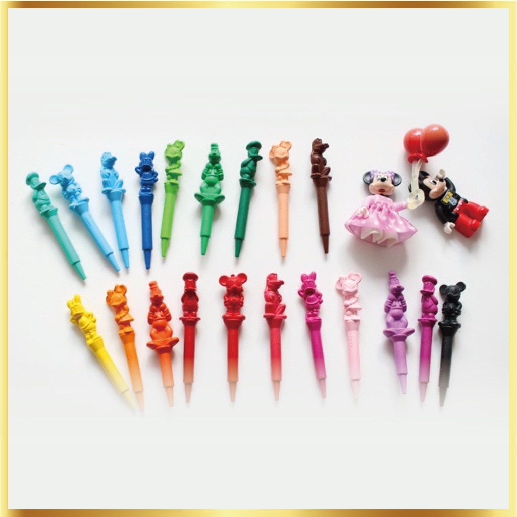 Disney 24 Characters 24 Colours Crayons Coloring Set | Shopee Philippines