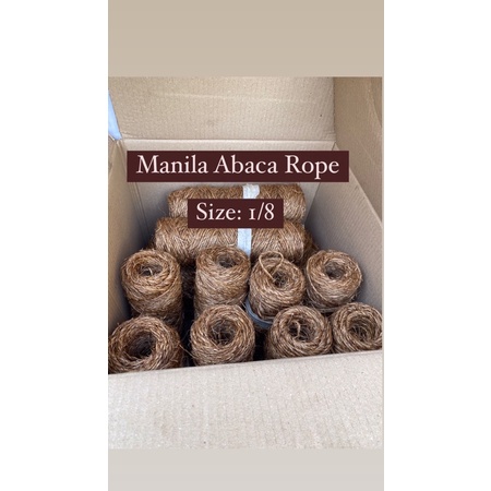Abaca Rope/Manila Abaca Rope 1/8x100meters | Shopee Philippines
