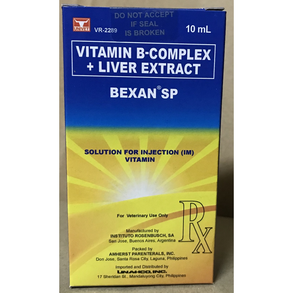 BEXAN SP 10ML - VITAMIN B-COMPLEX + LIVER EXTRACT | Shopee Philippines