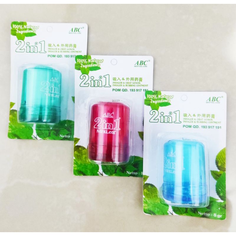 Abc Menthol Cone 2 in 1 (100% Natural) - Inhaler and Rubbing Remedy ...