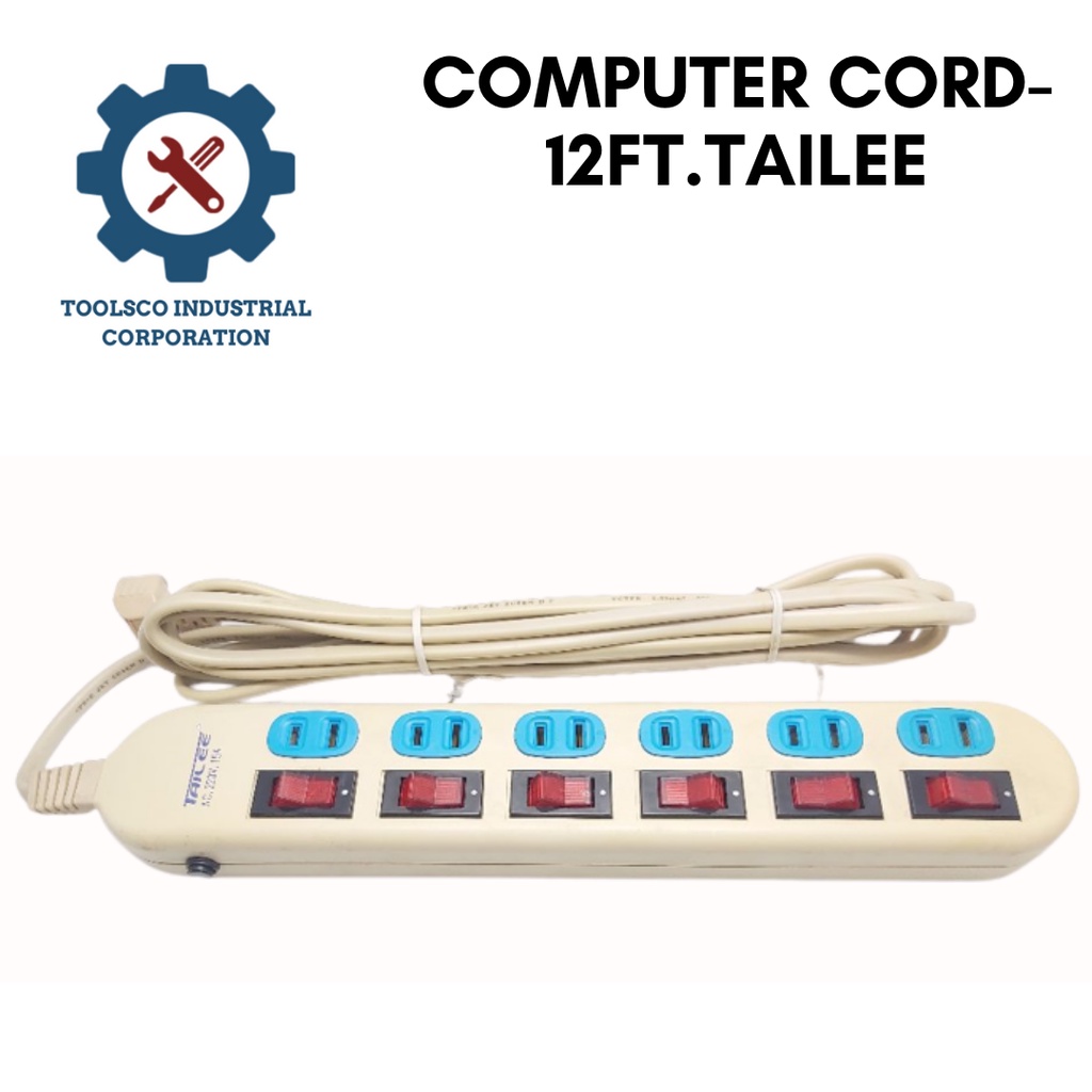 TAILEE COMPUTER CORD-12FT. | Shopee Philippines