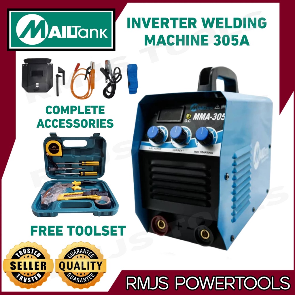 MAILTANK 305A Inverter Welding Machine MMA-305 SH-83 w/ FREE TOOL SET ...