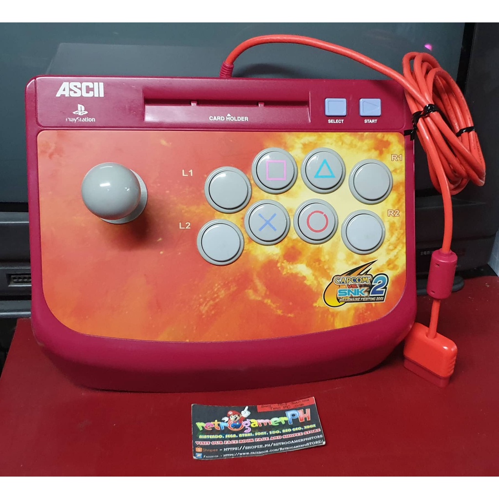 ASCII STICK FT2 CAPCOM VERSION Red Arcade Joystick Controller for ...