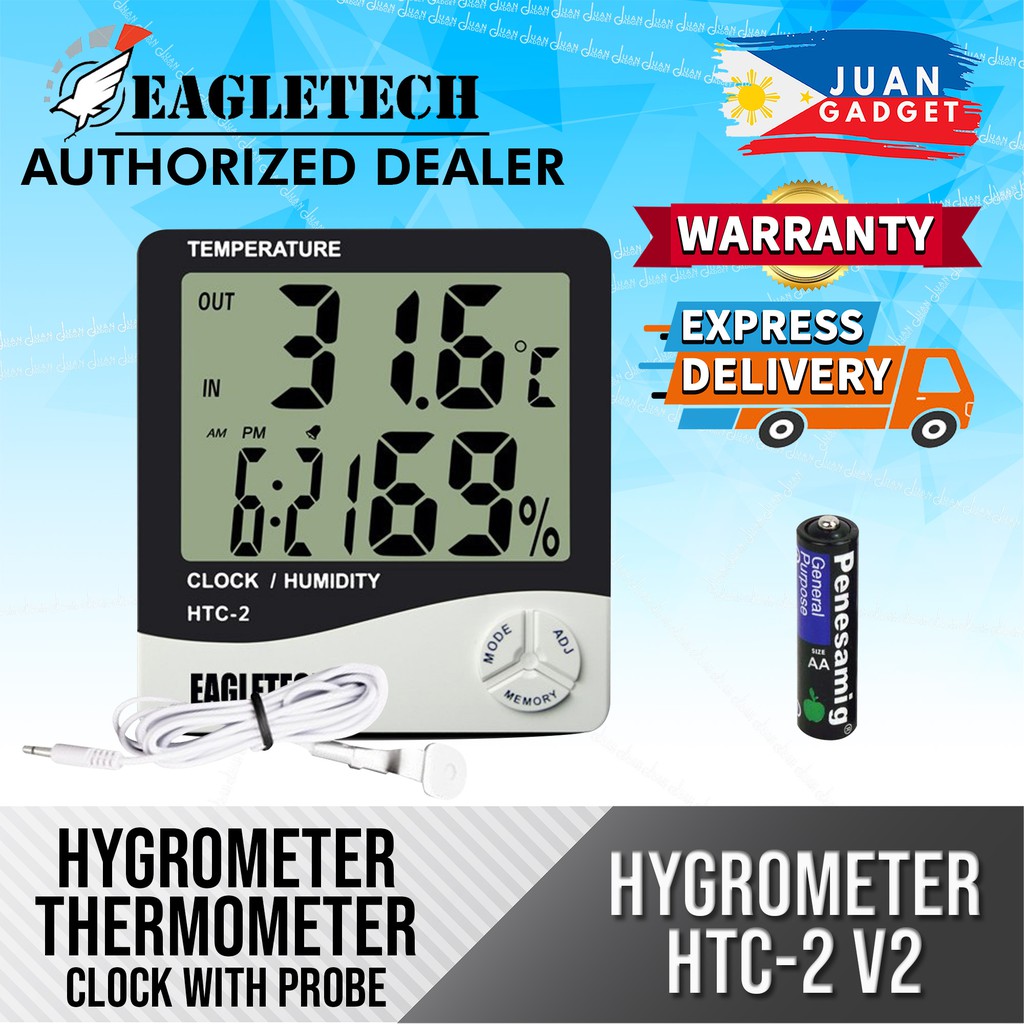 Eagletech Hygrometer HTC-2 Thermometer Probe | JG Superstore | Shopee ...