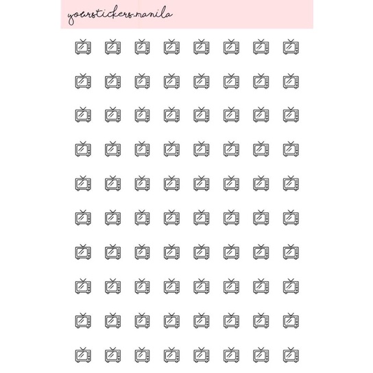 Planner [mini icons] Stickers - TV | Shopee Philippines