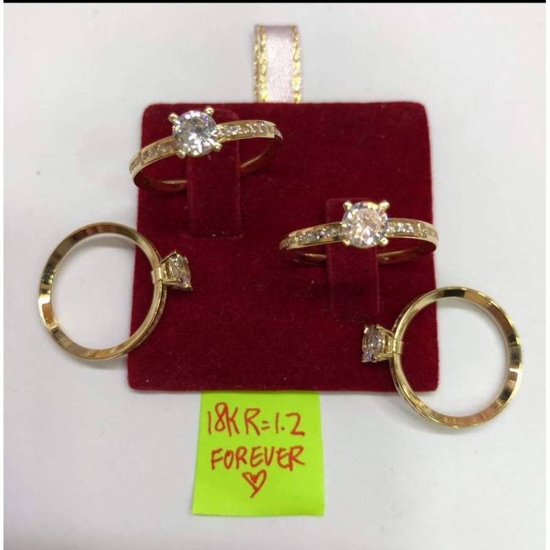 18K Saudi Gold Engagement Ring | Shopee Philippines