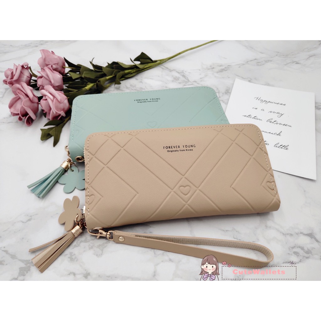 Korean design Forever young fashion ladies long wallet cellphone wallet ...