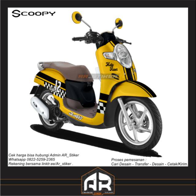 New Fi Matic Racer Scoopy Sticker Decal For Honda Scoopy | Shopee ...