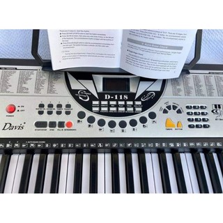DAVIS D-118 STANDARD KEYBOARD PIANO FOR ADULT BEGINNER (61-keys ...
