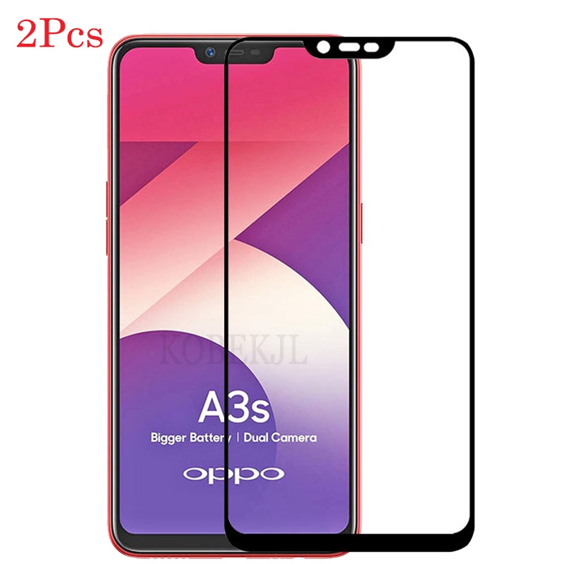 OPPO A3S High Quality Tempered Glass Full Cover Film OPPO A3S A3 S ...