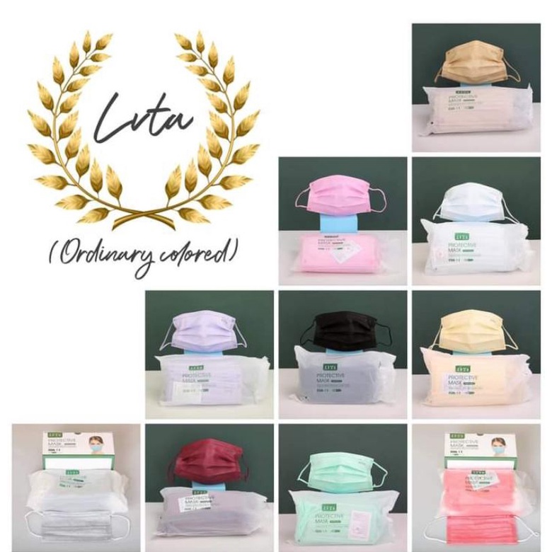 ORIGINAL LVTA PREMIUM QUALITY 3PLY FACE MASK | Shopee Philippines