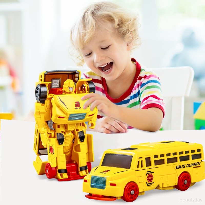 Kids Car Transform into Toys Cute School Bus Transforming Car Toy ... Kids Car Transform into Toys Cute School Bus Transforming Car Toy ...
