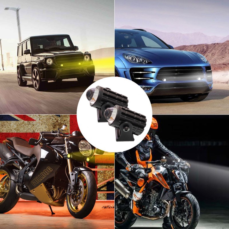 New LED Elliptical Lens Motorcycle Headlight Moto ATV SUV Tractor Jeep ...