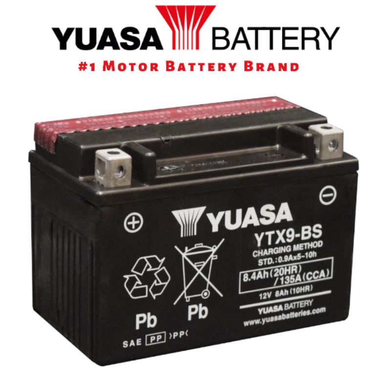 YUASA YTX9-BS Motorcycle Battery for KTM DUKE 200, Duke390, Vespa, Kymco | Shopee Philippines