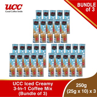 UCC Iced Creamy 3-in-1 Coffee Mix (Bundle of 3) | Shopee Philippines