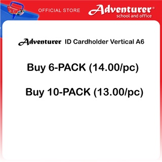 Adventurer ID Card Holder Vertical, A6 Size 5.8" x 4.1", 6-Pack ...