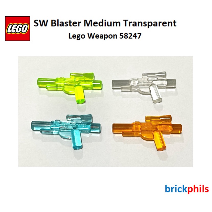 Lego Weapon 58247 - SW Blaster Medium Transparent (Rare Colors ...