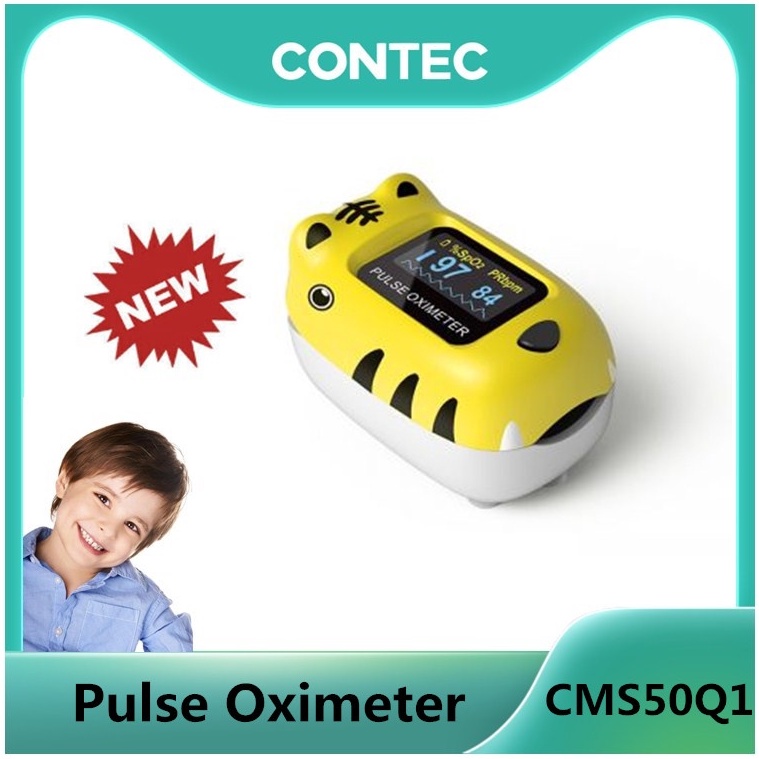 CONTEC CMS50Q1 Pediatric Fingertip Pulse Oximeter Child SPO2 Monitor PR ...