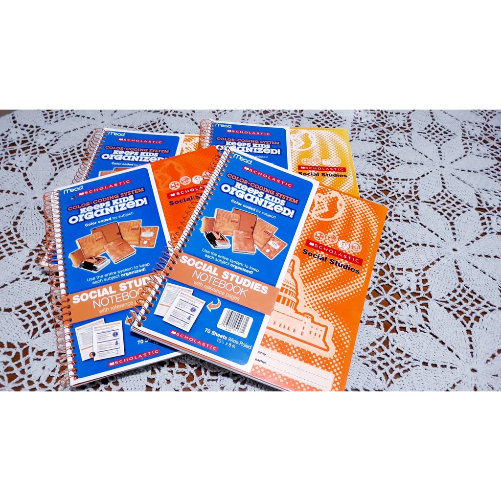 NOTEBOOK SCHOLASTIC WITH REFERENCE PAGES 70 SHEETS NEAT SHEET ...
