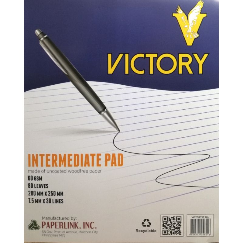 VICTORY Intermediate Pad Shopee Philippines