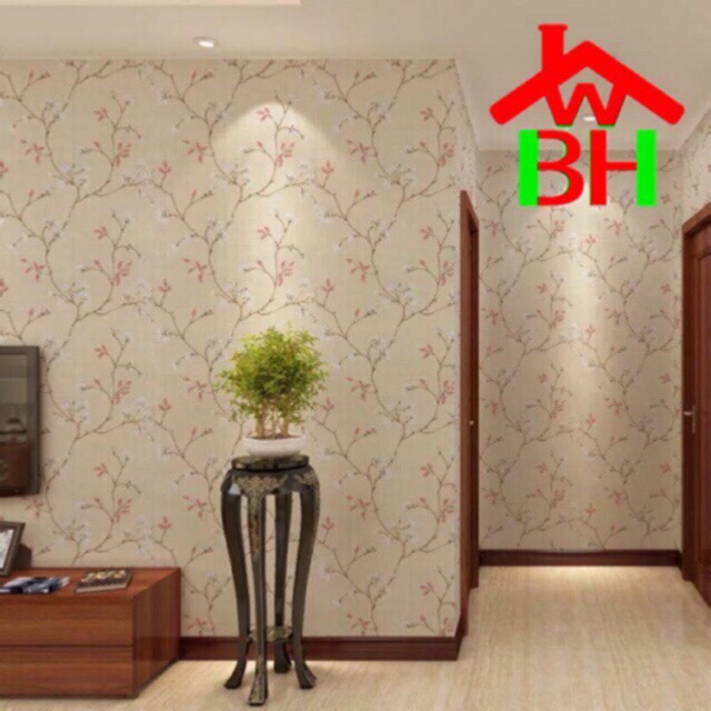 BHW Wallpaper Self Adhesive Floral Design PVC Waterproof Wall Sticker ...