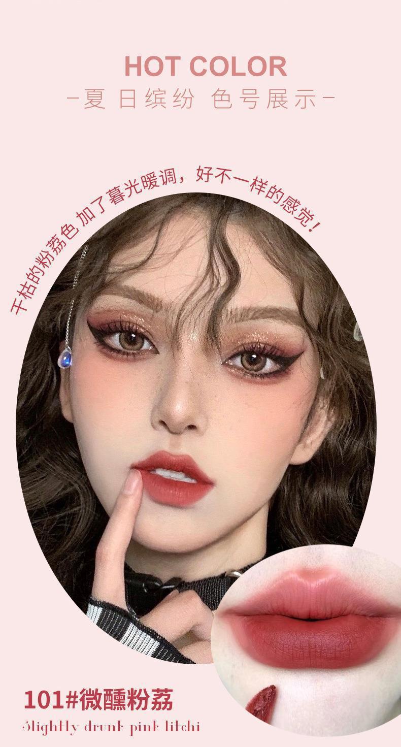 Colorful Mist Mousse Lip Clay Small Color Bullet Plain Mouth Red Pink ...