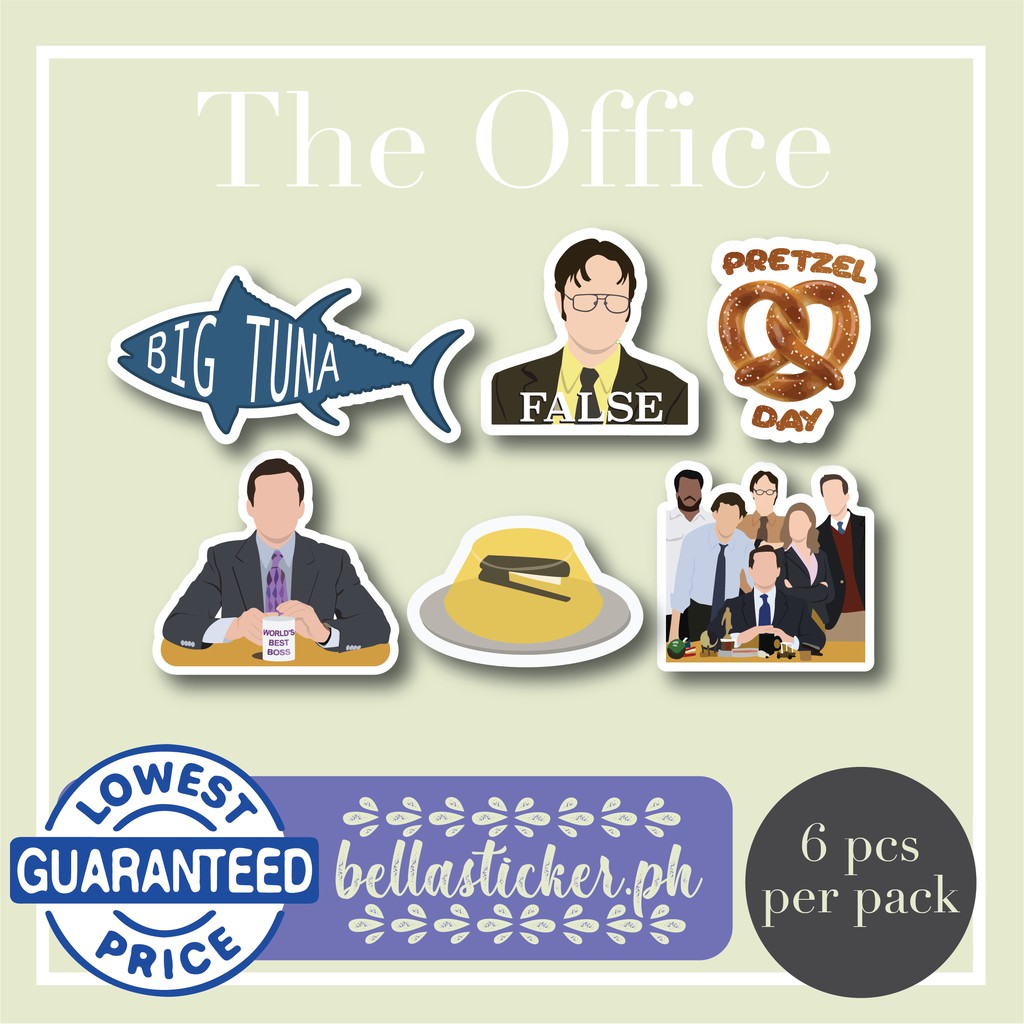 *WATERPROOF LAMINATED* THE OFFICE STICKER PACK | Shopee Philippines