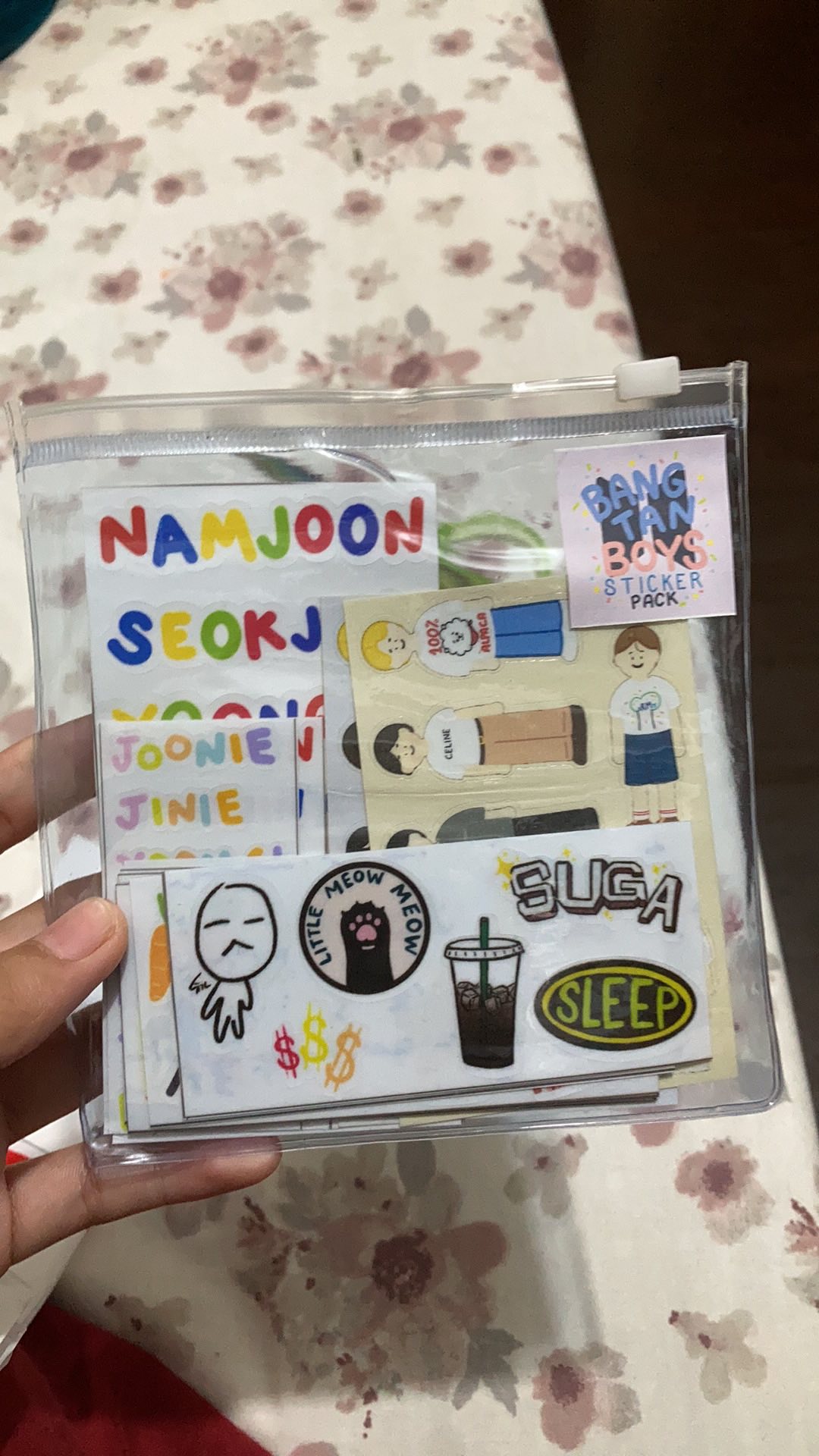 BCS Bangtan Boys Deco Transparent Sticker Pack | Shopee Philippines