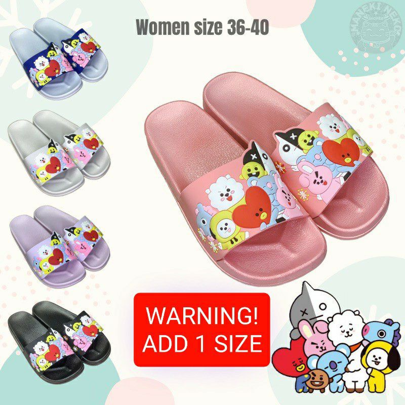 BTS BT21 SLIPPERS / BTS BT21 SLIDES | Shopee Philippines