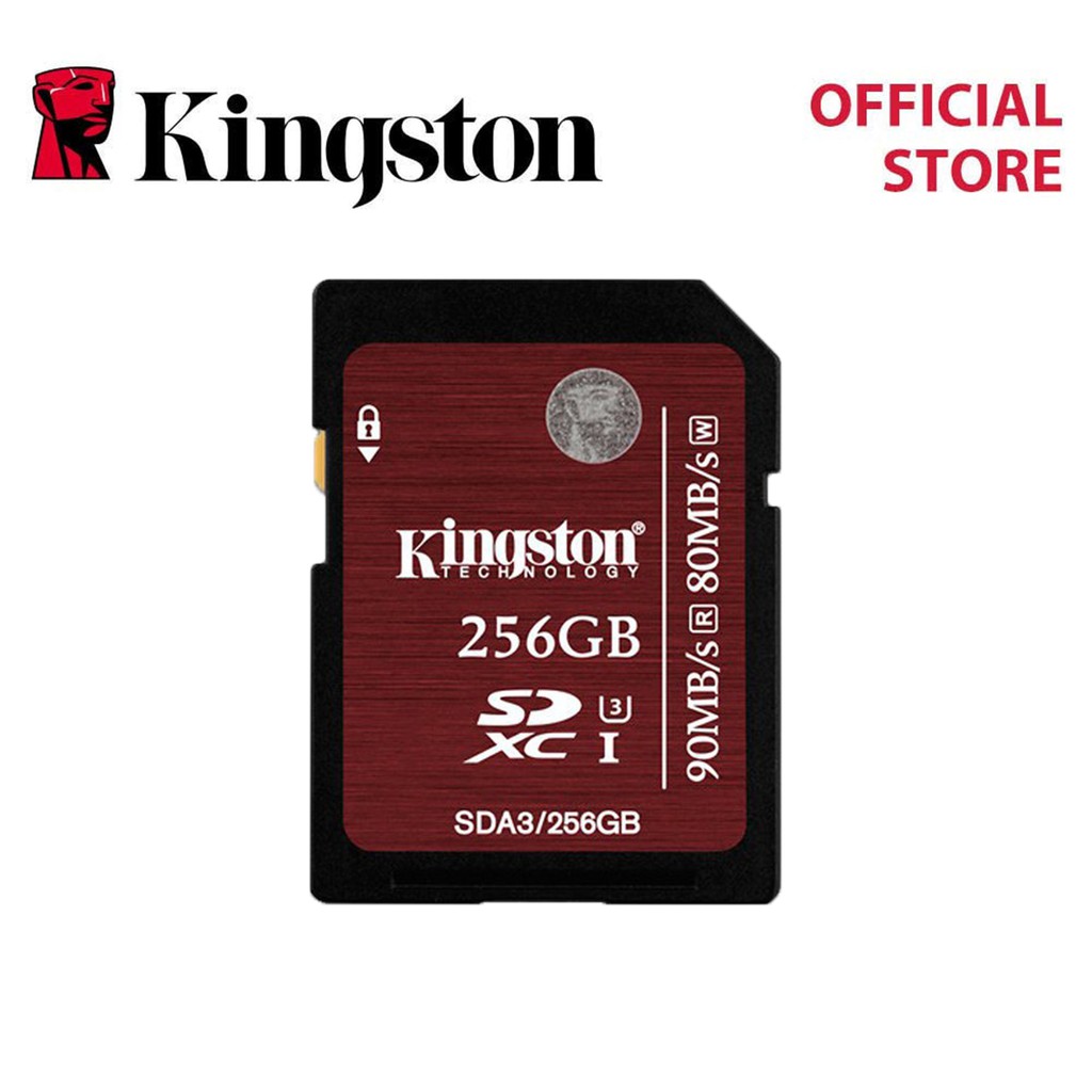 Kingston 256GB Class 3 UHS-I SDXC Flash Card (SDA3/256GB) | Shopee ...