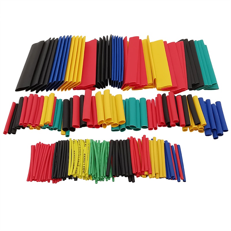 328Pcs/Set Heat Shrinkable Tube Kit Shrinking Assorted Polyolefin ...