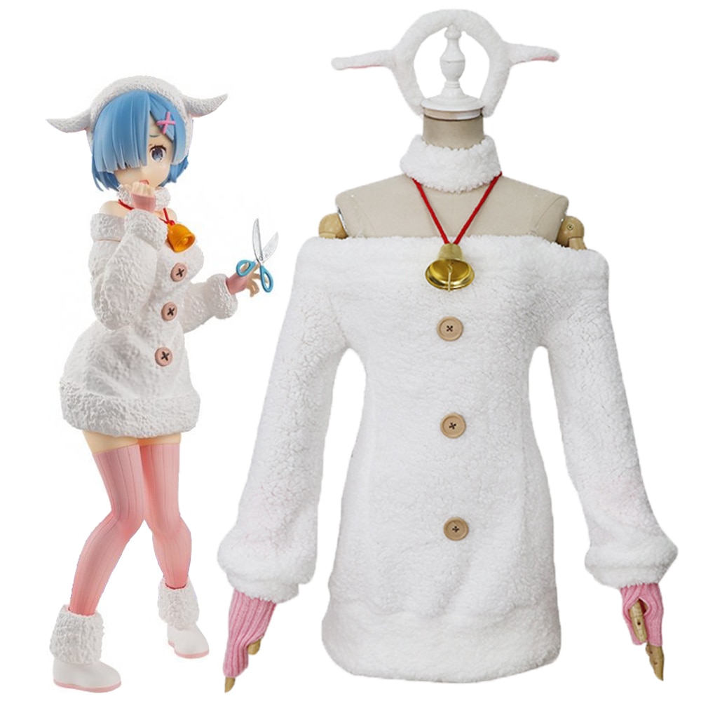 Ram Rem Cosplay Sheep Costume Anime Re Life in a different world from ...