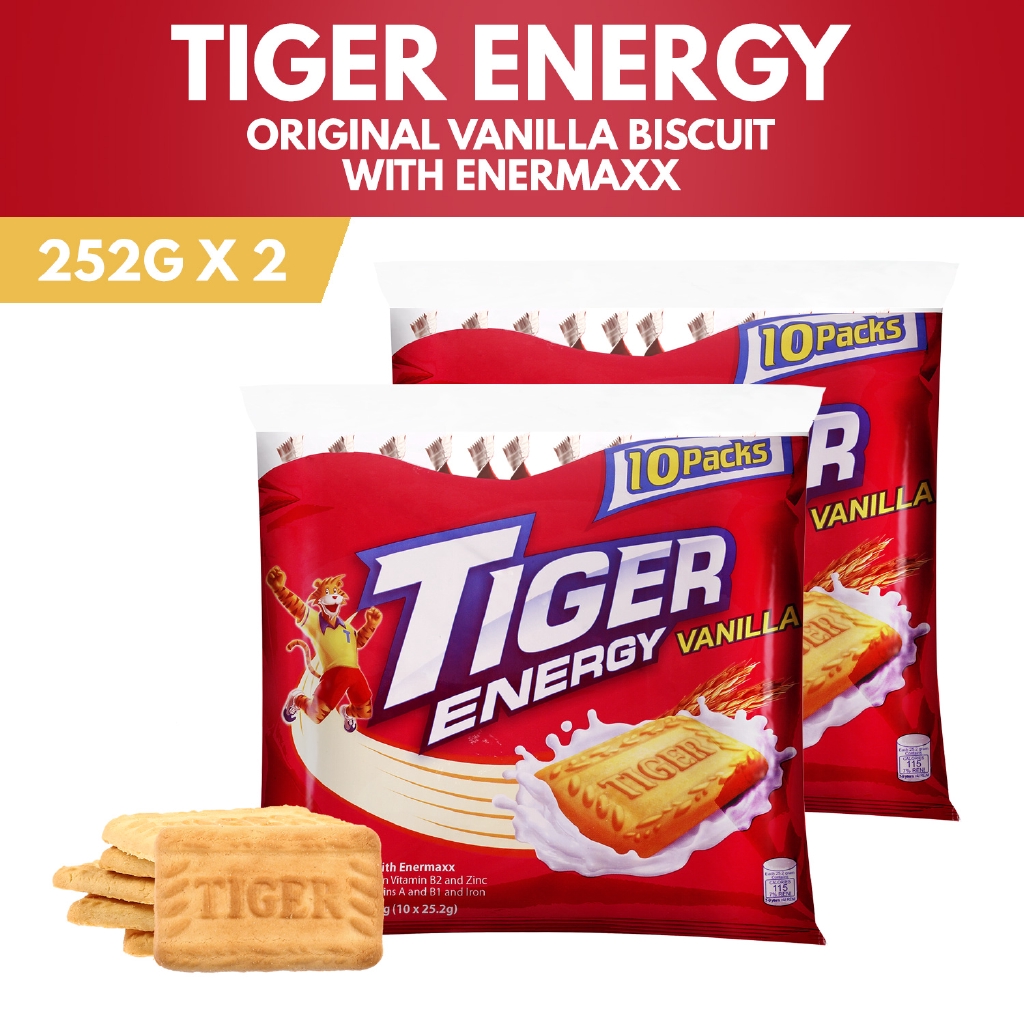 Tiger Original Energy Biscuits 252g. (Pack of 2) | Shopee Philippines