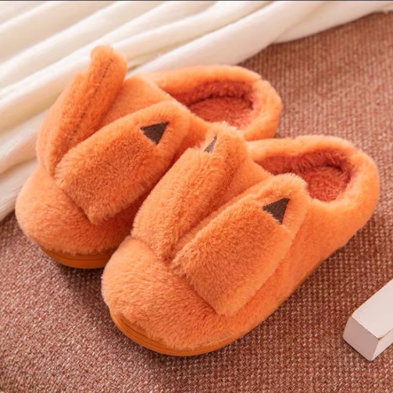Children's cute cartoon Pikachu cotton slippers boys and girls wool ...