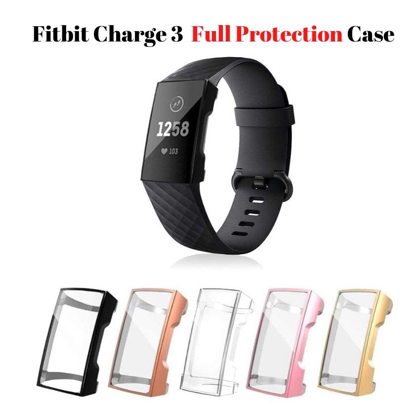 Fitbit Full Covered Screen Protector Compatible with Fitbit Charge 3 ...