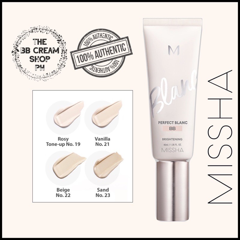 MISSHA M Perfect Blanc BB 40ml | Shopee Philippines
