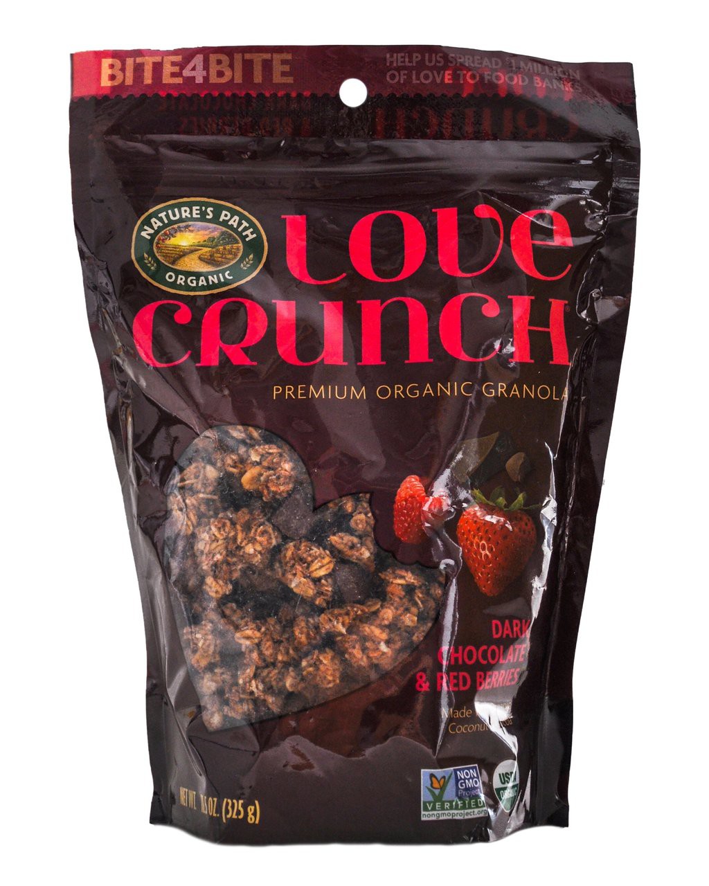Love Crunch Organic Granola Dark Chocolate & Red Berries (325g ...