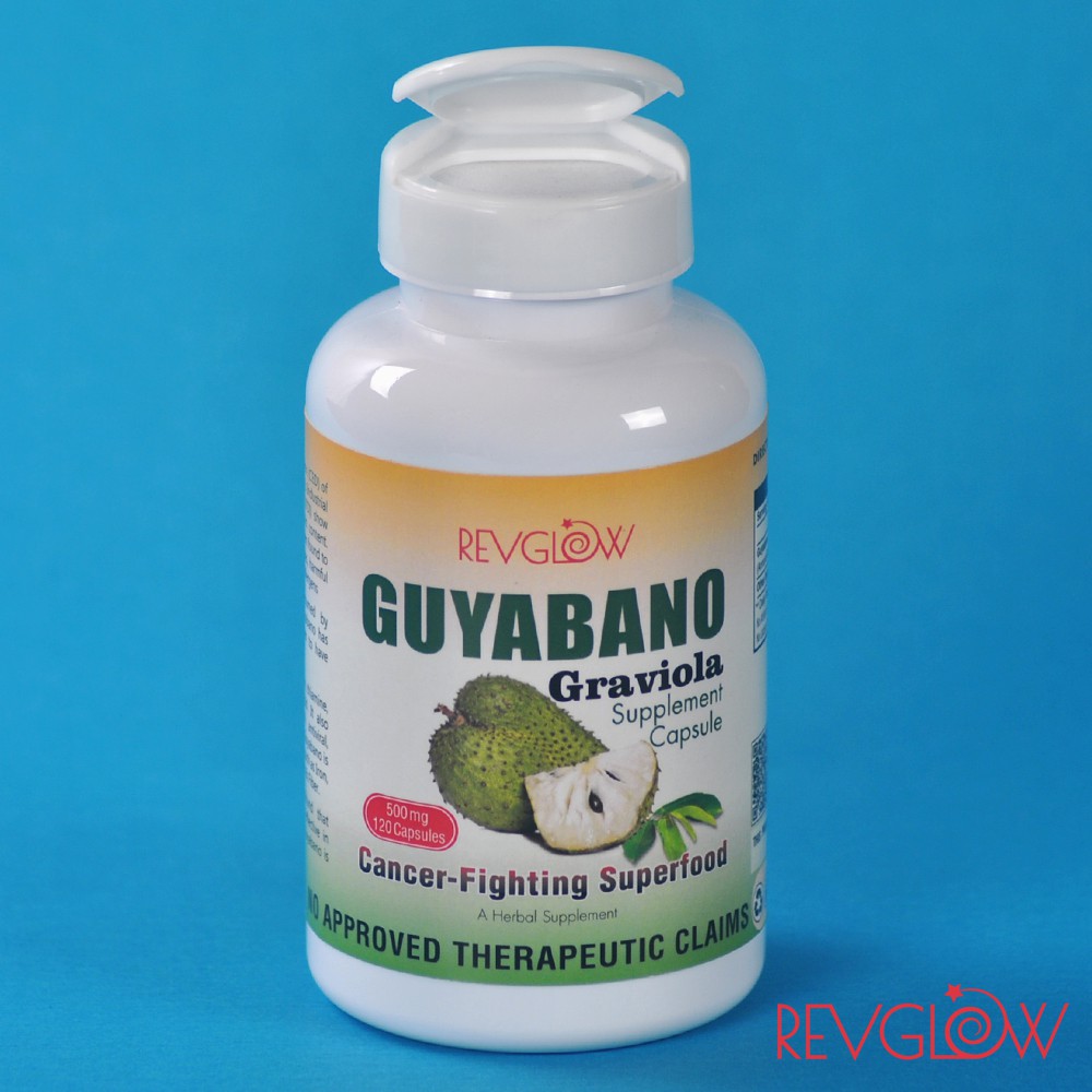 Revglow Guyabano 500mg 120 Capsule Herbal Supplement to Fight Cancer ...