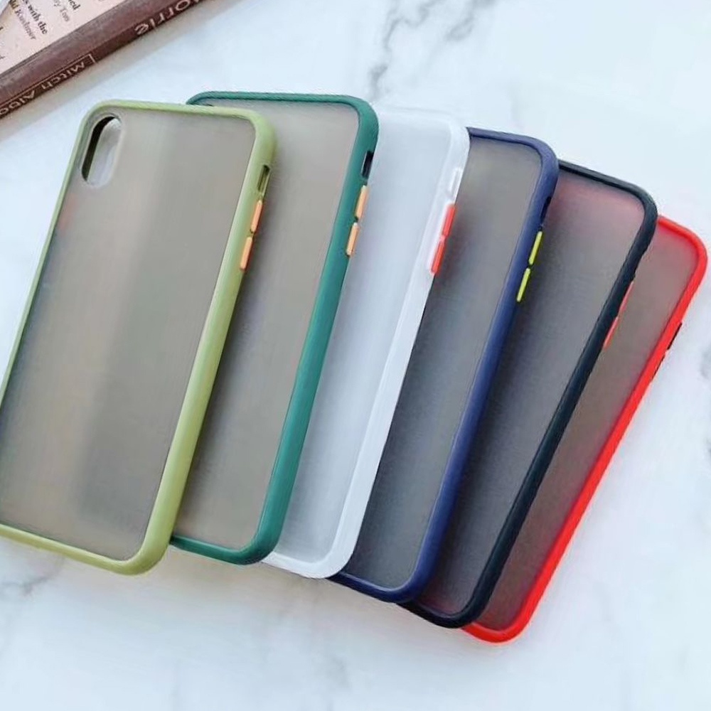 Huawei Y7 2019 Frosted TPU+ PC Double Color Match Matte Back Case ...