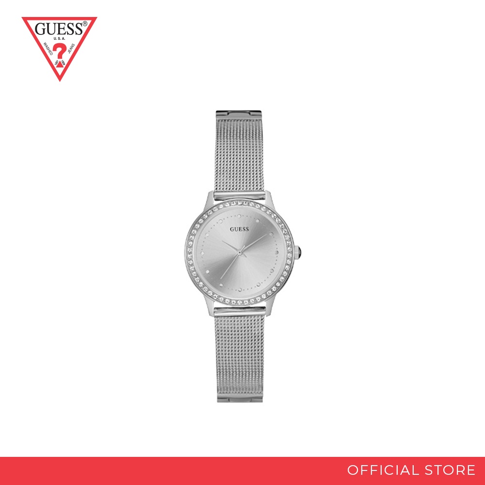 Guess Ladies Dress Chelsea Bejeweled Silver Watch | Shopee Philippines
