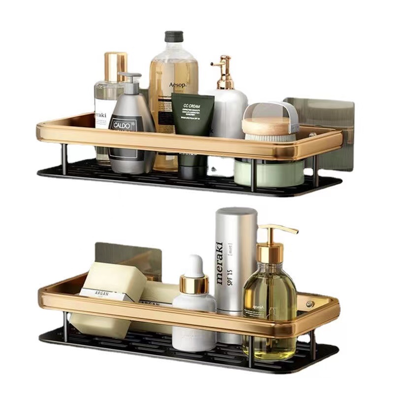 Bathroom Organizer Rack Bathroom Shelf No Drill Corner Shower Rack ...